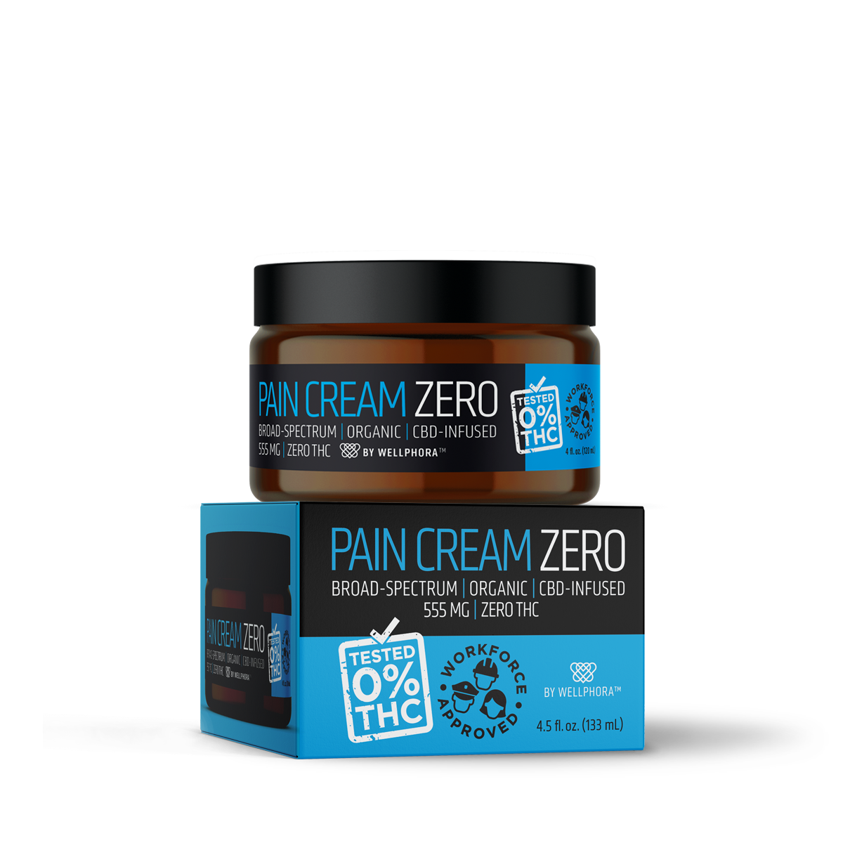Pain Cream Zero 555 mg, 4.5 oz. – Wellphora